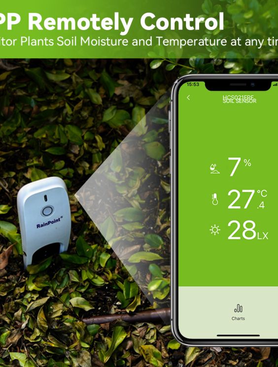 SMART WIFI WIRELESS SOIL MOISTURE AND TEMPRETURE SENSOR - Noag's Market