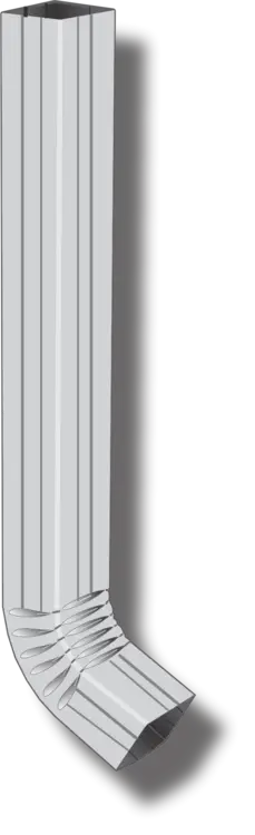 Gutter Square Downpipe 100mm x 75mm plain 1.8m - Noag's Market