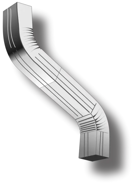 Gutter Square Offset 100mm x 75mm 460mm - Noag's Market