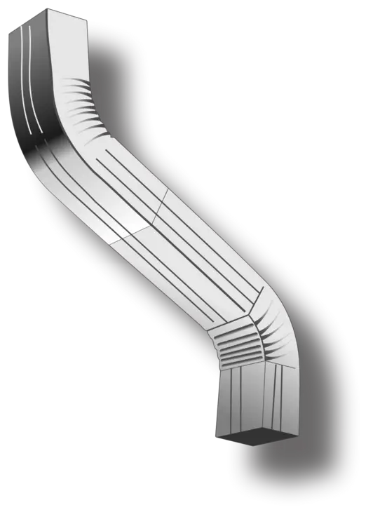 Gutter Square Offset 100mm x 75mm 915mm - Noag's Market