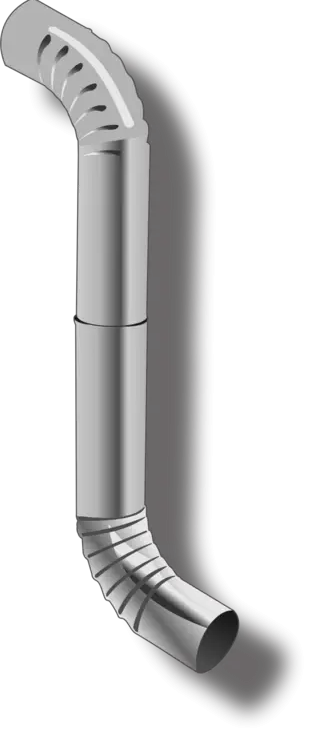 Gutter Round Offset 75mm 610mm - Noag's Market