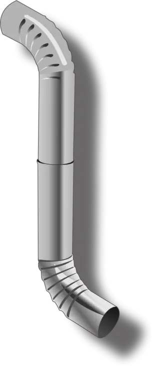 Gutter Round Offset 75mm 915mm - Noag's Market