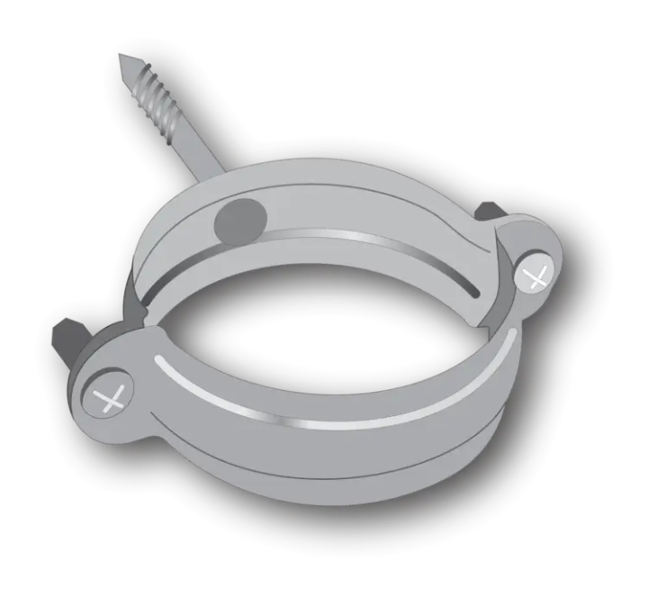 Gutter Round Holderbat 75mm with spike - Noag's Market