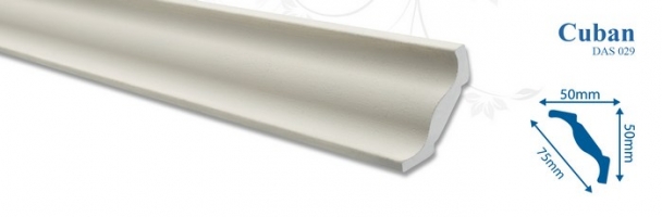 Poly Cornice Cuban 2m Per Length - Noag's Market