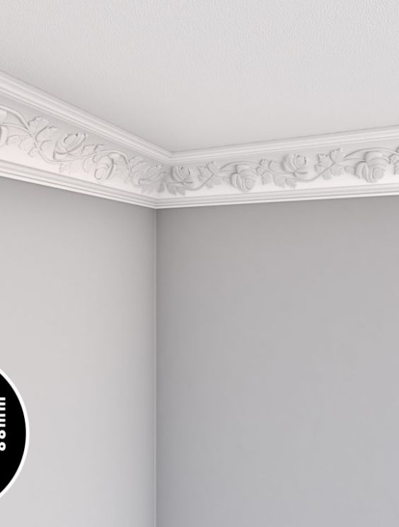 Poly Cornice Elegant Rose 2m Per Length (38/box) - Noag's Market