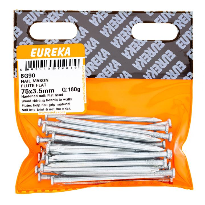 Eureka Nail Mason Flute Flat 75×3.5mm Q:180g - Noag's Market