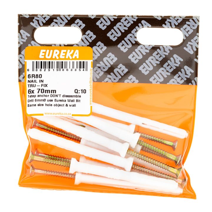 Eureka Nail In Tru-Fix 6x 70mm Q:10 - Noag's Market