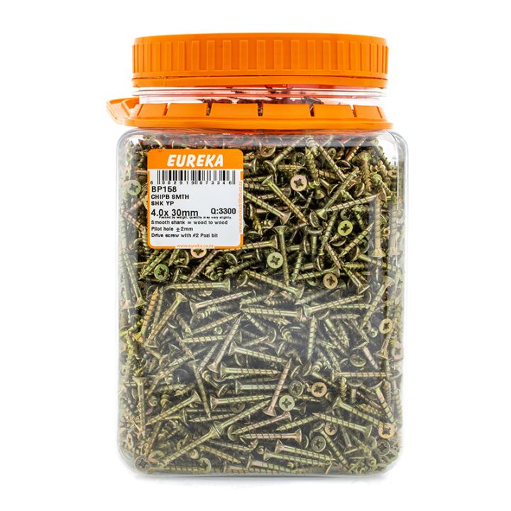 Eureka Chipboard Smooth Shank Yp 4.0x 30mm Q:3300 - Noag's Market