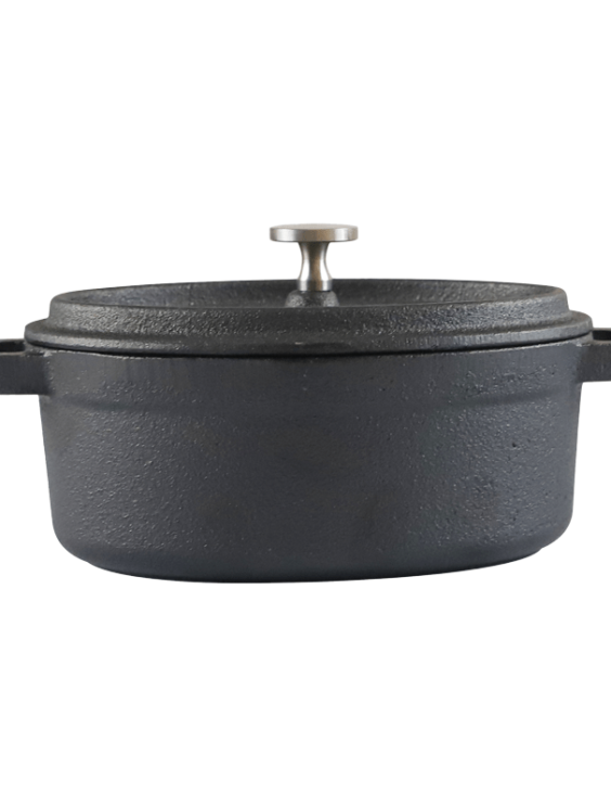 LK CHEF OVAL RAMEKIN Black 300ml Cast Iron - Noag's Market