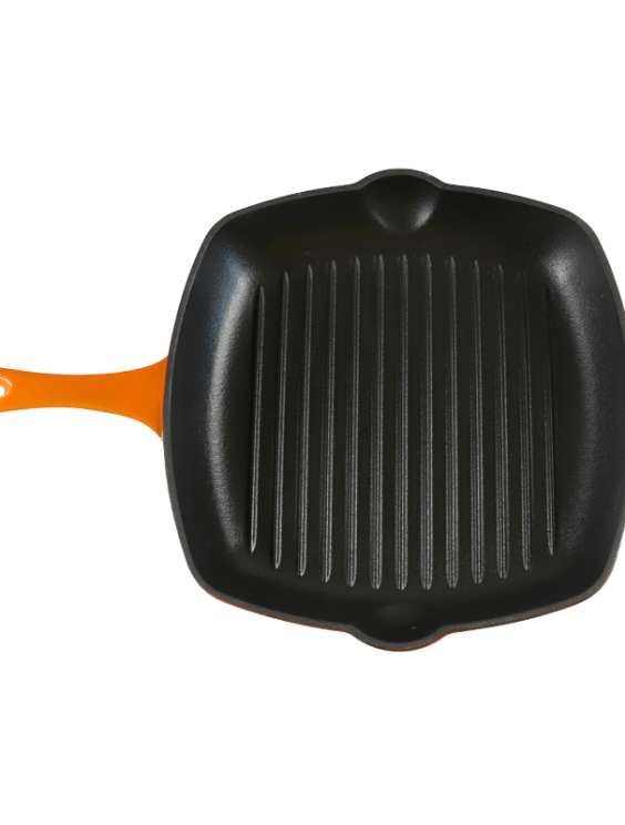 LK CHEF SQUARE GRIDDLE [C/I] [26CM] [ORANGE] - Noag's Market