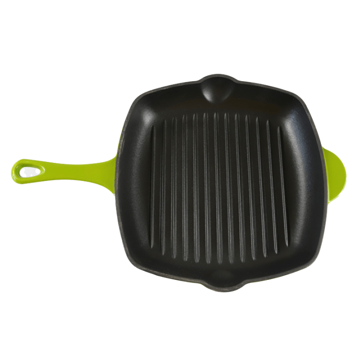 LK CHEF SQUARE GRIDDLE [C/I] [26CM] [GREEN] - Noag's Market