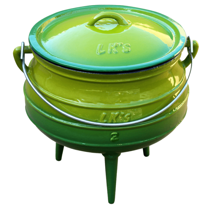 LK s Pot (3-Leg) #2 (6.0L) (C/I) (GREEN Enamel) - Noag's Market