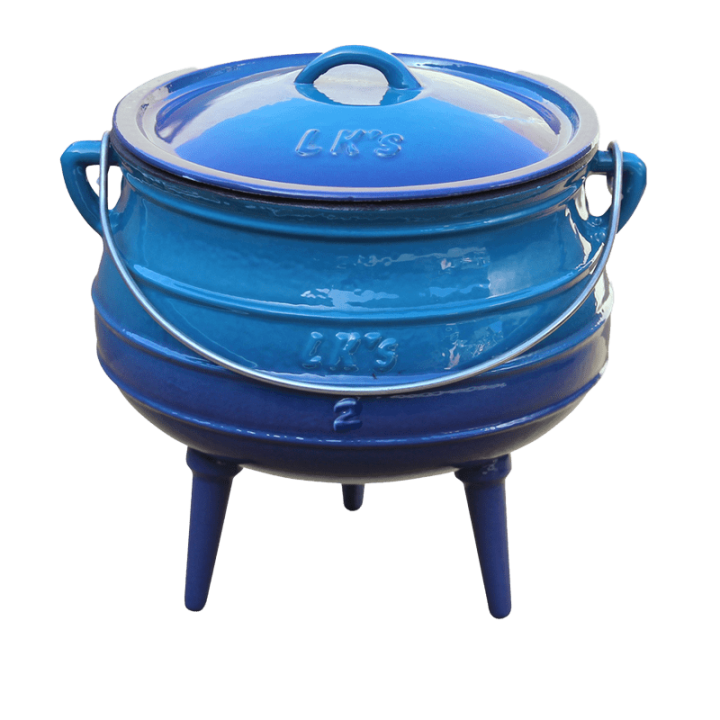 LK s Pot (3-Leg) #2 (6.0L) (C/I) (BLUE Enamel) - Noag's Market