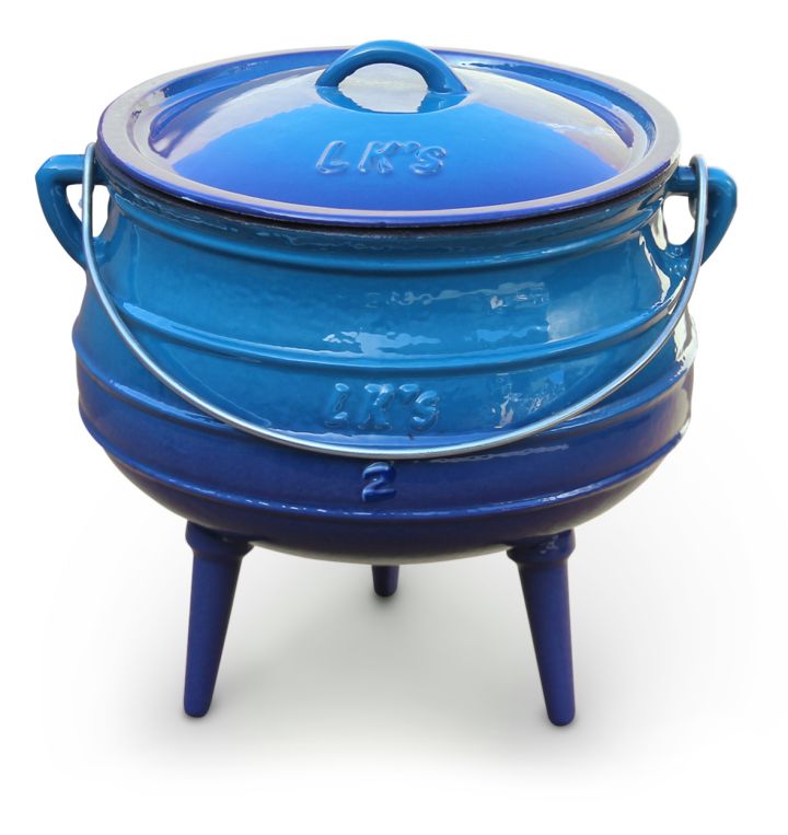 LK s Pot (3-Leg) #3 (7.8L) (C/I) (BLUE Enamel) - Noag's Market