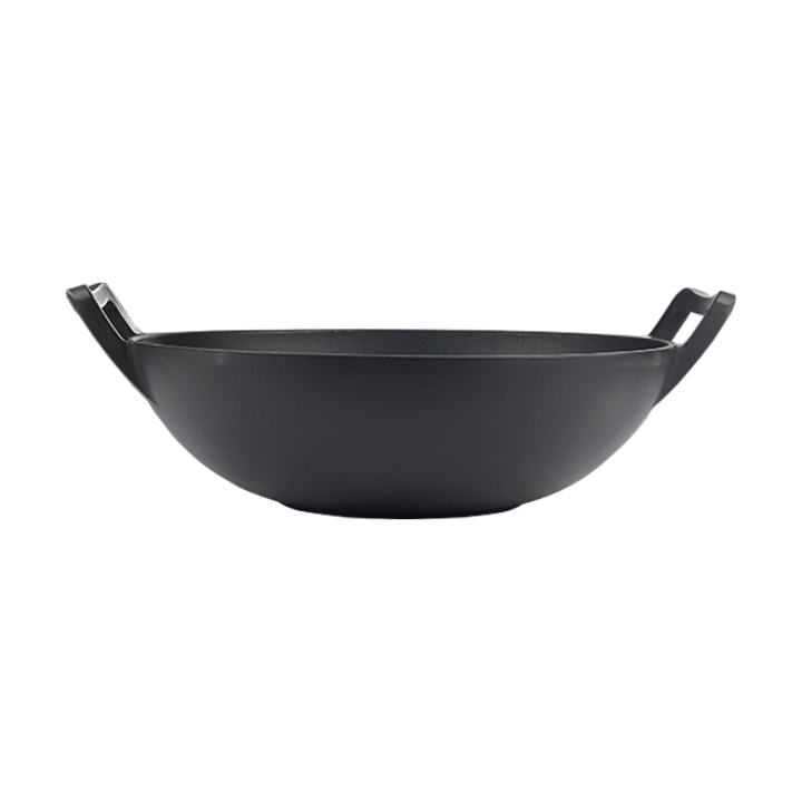 LK CHEF WOK WITH D/HANDLE (36CM)(BLACK) - Noag's Market