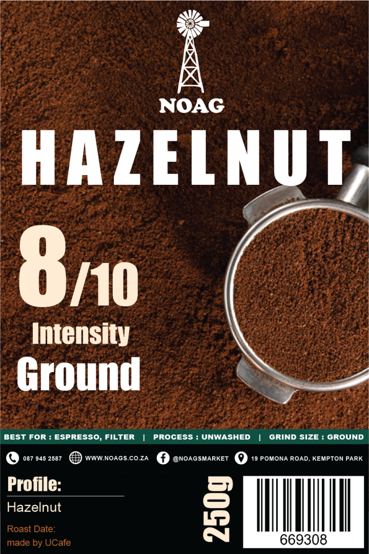 UCafe Hazelnut Ground 250g - Noag's Market
